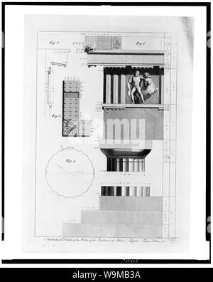 Details of Parthenon portico, Athens, Greece. Temple was dedicated to ...