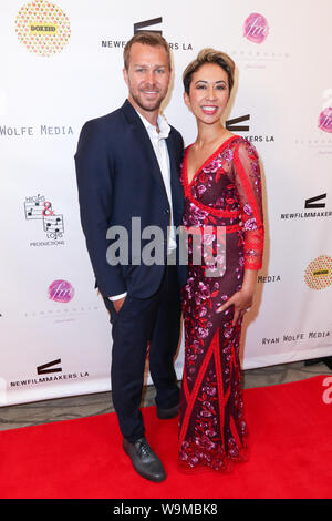 LOS ANGELES - JUL 12: Tyler Shaw, Kara Royster at the Don't Log Off ...