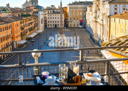 Rome, Italy, overlooking the Piazza Navona Stock Photo - Alamy