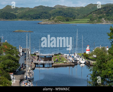 Crinan canal basin Crinan, Argyll, Scotland Stock Photo - Alamy