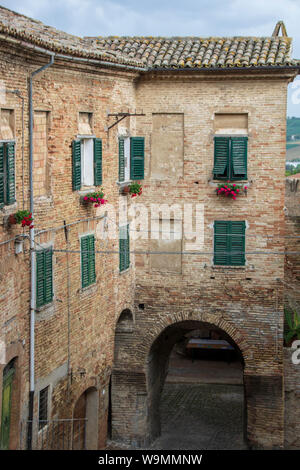 The historical center of Corinaldo, Marche, Italy Stock Photo - Alamy