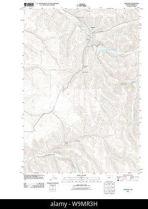 USGS Topo Map Oregon OR Heppner Junction 280186 1962 24000 Restoration ...