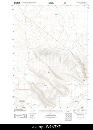 USGS Topo Map Oregon Horse Ridge 280245 1967 24000 Restoration Stock ...