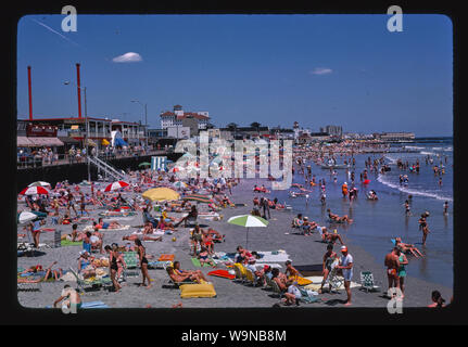Beach, boardwalk overall, Ocean City, New Jersey Stock Photo - Alamy