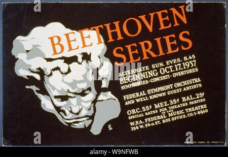 Beethoven concert poster Stock Photo - Alamy