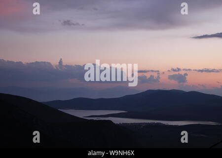 Sunset Inlet Delphi Greece Stock Photo - Alamy