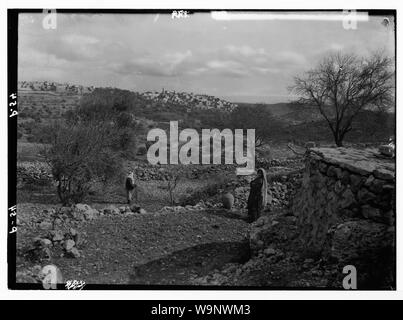 A distant view of Bethlehem from the southwest, showing the city’s ...