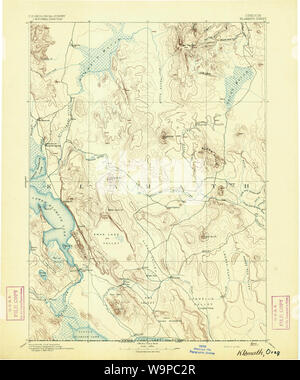 USGS Topo Map Oregon Klamath Falls 283330 1955 250000 Restoration Stock ...