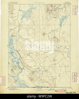 USGS Topo Map Oregon Klamath Falls 283329 1955 250000 Inverted ...
