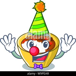 Clown chicken in a wooden cartoon coop Stock Vector Image & Art - Alamy