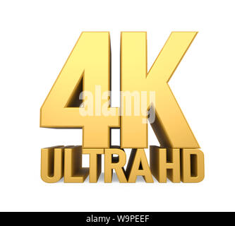4K Ultra HD Sign Isolated Stock Photo - Alamy
