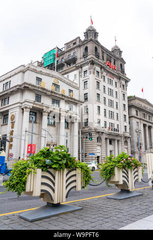 Shanghai China Colonial buildings along the Bund completed in the 1920 ...