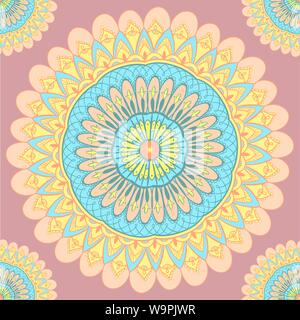 Seamless pattern with mandalas in the African style Stock Vector Image ...
