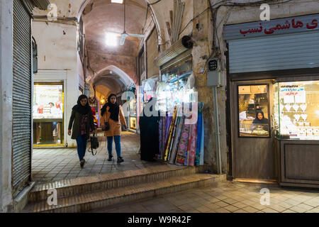 Islamic Republic of Iran. Isfahan. Retail display of souvenir ...