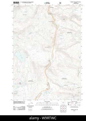 USGS Topo Map Oregon Marion Lake 280645 1988 24000 Restoration Stock ...
