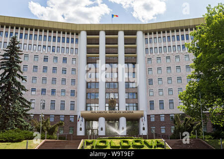 Parliament building, Republic of Moldova, Chisinau Stock Photo ...