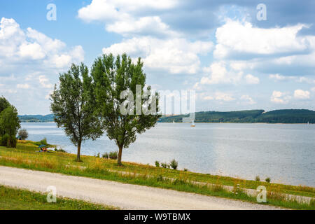 Lake Brombach (Brombachsee), Ramsberg in Bavaria, Germany Stock Photo ...