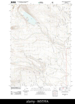 USGS Topo Map Oregon Miller Flat 280740 1990 24000 Inverted Restoration ...