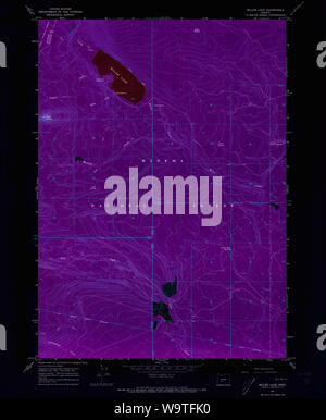 USGS Topo Map Oregon Miller Lake 20110715 TM Inverted Restoration Stock ...