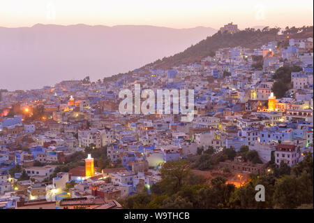 Skyline of Chefchaouen Morocco at Sunset Stock Photo - Alamy