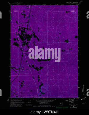 USGS Topo Map Oregon Moffitt Butte 20110818 TM Inverted Restoration ...