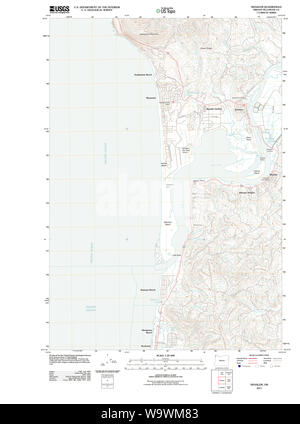 USGS Topo Map Oregon Nehalem River 283108 1979 100000 Inverted ...