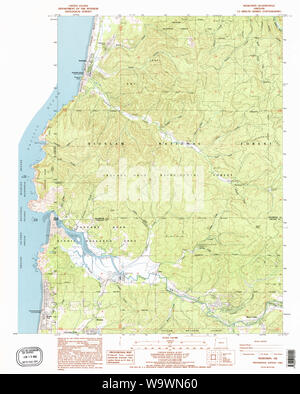 Neskowin, Oregon, map 1985, 1:24000, United States of America by ...