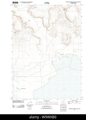 USGS Topo Map Oregon Northwest Harney Lake 280942 1990 24000 Inverted ...