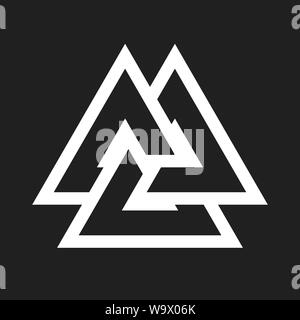 Valknut 2 (grey Stock Photo - Alamy