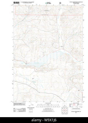 USGS Topo Map Oregon Ochoco Reservoir 280959 1992 24000 Inverted ...