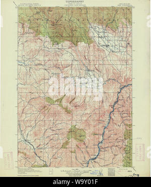 USGS Topo Map Oregon Pine Creek Mtn 281094 1972 24000 Restoration Stock ...