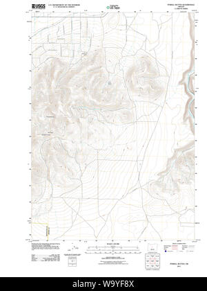 USGS Topo Map Oregon Powell Mtn 281160 1981 24000 Inverted Restoration ...
