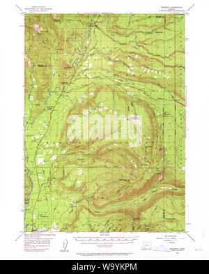 USGS Topo Map Oregon Prospect 1 NW 281179 1975 24000 Restoration Stock ...