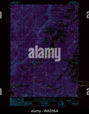 USGS Topo Map Oregon Reston 281254 1990 24000 Restoration Stock Photo ...