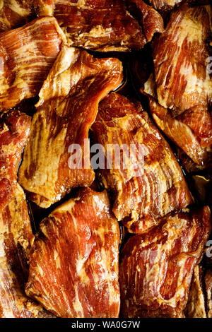 Spanish secreto iberico - iberian pork in sweet wine with stewed ...