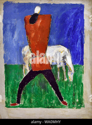 Kazimir Malevich - Man with Horse Stock Photo - Alamy
