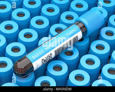Blood sample tubes, illustration Stock Photo - Alamy