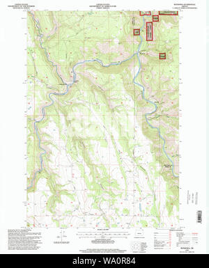 USGS Topo Map Oregon Rondowa 281311 1964 24000 Restoration Stock Photo ...