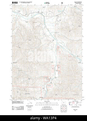 USGS Topo Map Oregon Ruch 20110829 TM Inverted Restoration Stock Photo ...