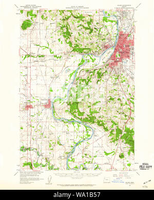 USGS Topo Map Oregon Salem East 20110912 TM Restoration Stock Photo - Alamy