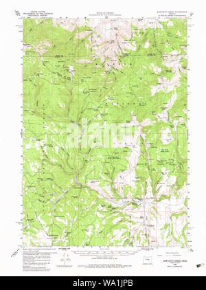 USGS Topo Map Oregon Sawtooth Ridge 20110721 TM Inverted Restoration ...