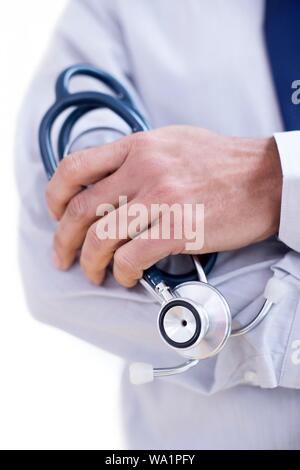 Close up Asian man holding thermometer and tissues for fever Stock ...