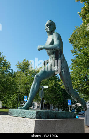 Statue of Paavo Nurmi, the Flying Finn, Olympiastadion, the Olympic ...