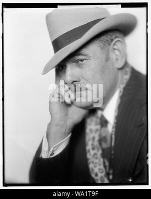 A portrait of Gutzon Borglum, the famous sculptor, known for his work ...