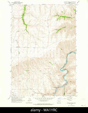 USGS Topo Map Oregon Sherars Bridge 20110809 TM Restoration Stock Photo ...