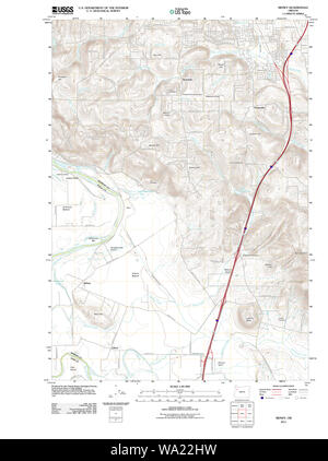 USGS Topo Map Oregon Sidney 281498 1970 24000 Restoration Stock Photo ...