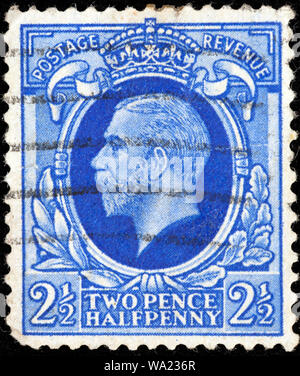 King George V (1865-1936), postage stamp, UK, 1912 Stock Photo - Alamy