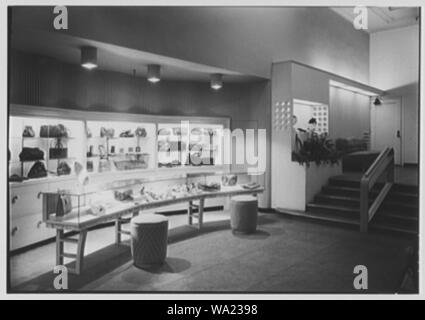 Balch Price, business in Brooklyn, New York. Millinery tables. Gottscho ...