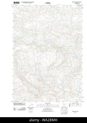 USGS Topo Map Oregon Snow Peak 281555 1985 24000 Inverted Restoration ...