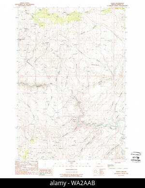 USGS Topo Map Oregon Sparta 282900 1957 62500 Inverted Restoration ...